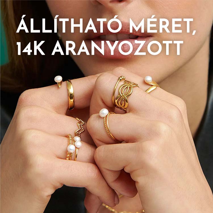 Aranyozott gyűrűk - LAAVA - Ásvány és Ékszer Webáruház